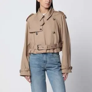 JW Anderson Short Cotton Trench Coat - Beige