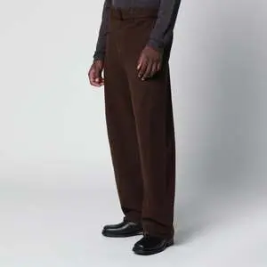 LEMAIRE Wide-leg Cotton Denim Trousers With Belt