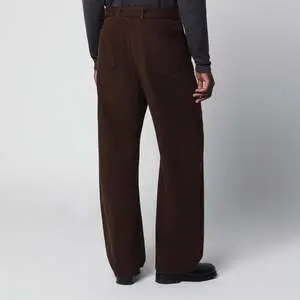 LEMAIRE Wide-leg Cotton Denim Trousers With Belt