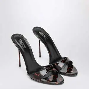 Paris Texas Lidia 105 Patent Leather Mules - Brown