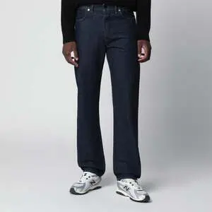 Stone Island Regular Straight Jeans In Rinsed Denim - Blue