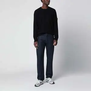 Stone Island Regular Straight Jeans In Rinsed Denim