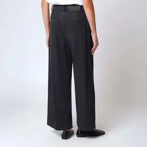 MAISON MARGIELA Wide-leg Cropped Jeans In Washed Denim