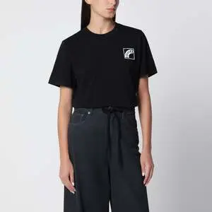MAISON MARGIELA Cotton Jersey T-shirt With Graphic Print - Black