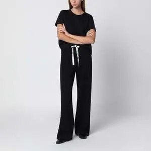 Max Mara Cotton-blend T-shirt With Embroidered Logo