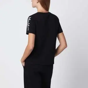 Max Mara Cotton-blend T-shirt With Embroidered Logo