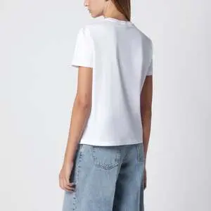 Max Mara Cotton T-shirt With Logo Print
