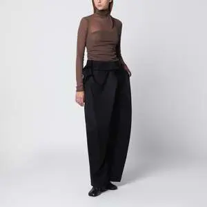 JW Anderson Wool Trousers With Turned-up Waist
