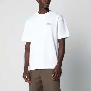 Jacquemus T-shirt With Grosgrain Logo - White