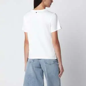 Max Mara Cotton Jersey T-shirt With Embroidered Graphic