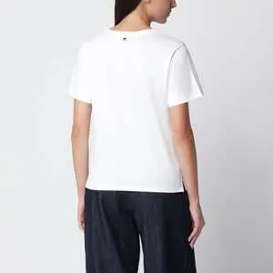 Max Mara Cotton Jersey T-shirt With Floral Graphic