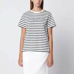 Max Mara Cru Striped Cotton Jersey T-shirt - Blue