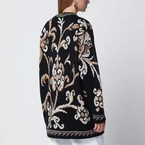 Etro Wool Jacquard Cardigan