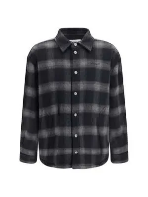 Off-White Padded Flannel Jacket - Black