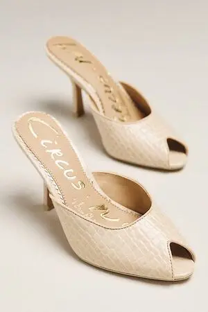 Croc Effect Mules Clogs For Women