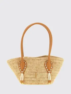 CHRISTIAN LOUBOUTIN Raffia Mini Bag - Cream