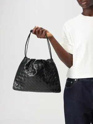 Bottega Veneta Woven Shoulder Bag - Black