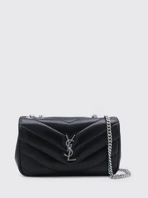Saint Laurent Quilted Lambskin Crossbody Bag - Black