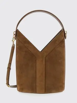 Saint Laurent Suede Handbag - Brown