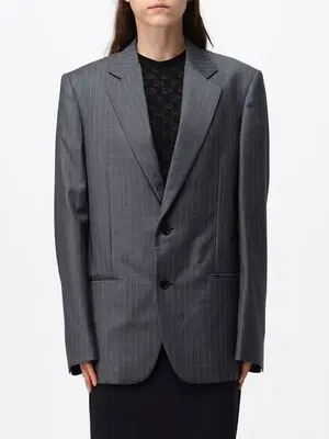 Gucci Grey Pinstripe Wool Blazer - Gray