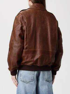 Saint Laurent Leather Bomber Jacket