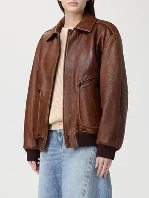 Saint Laurent Leather Bomber Jacket