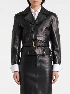 Saint Laurent Leather Jacket - Brown
