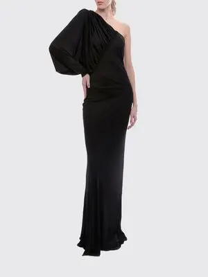 Saint Laurent One-shoulder Viscose Gown