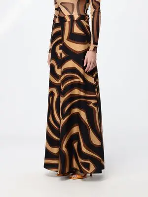 Emilio Pucci Printed Wide Leg Pants - Brown