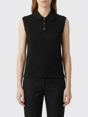 Saint Laurent Sleeveless Polo Shirt - Black