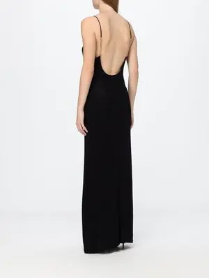 Saint Laurent Viscose Blend Slip Dress