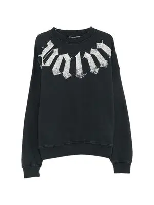 Palm Angels Logo Cotton Sweatshirt - Multicolor