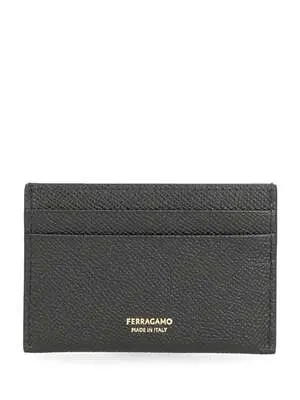 FERRAGAMO Gancini Card Holder - Black
