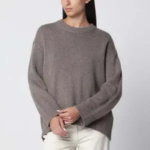 LISA YANG Cashmere Crewneck Sweater - Brown