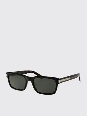 Saint Laurent Tortoiseshell Acetate Square Frame Sunglasses - Brown