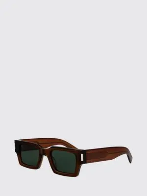 Saint Laurent Tortoiseshell Acetate Square Frame Sunglasses - Brown
