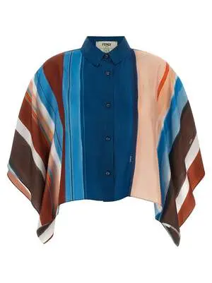 Fendi Venetian Stripes Silk Shirt - Multicolor