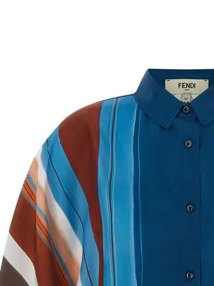 Fendi Venetian Stripes Silk Shirt - Multicolor