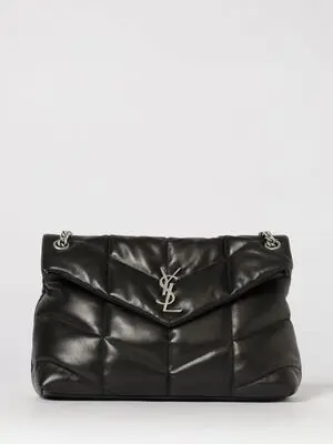 Saint Laurent SAINT LAURENT Padded Quilted Shoulder Bag With Metal Chain Black