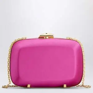 ROGER VIVIER Rose Vivier Clutch In Satin