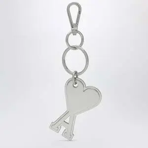 AMI Paris De Coeur Metal Keyring - Silver
