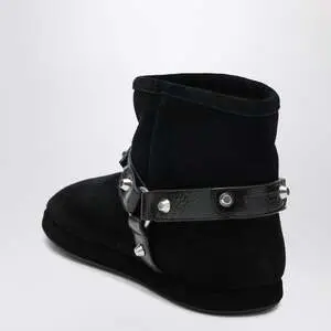 Balenciaga Soft Ankle Boots With Studded Straps