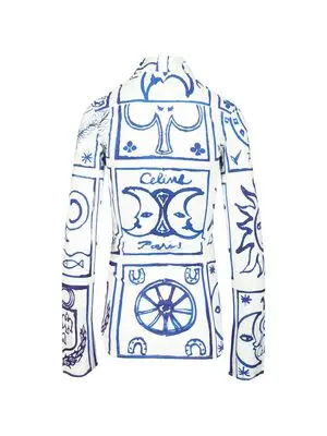 Celine Printed Silk Shirt