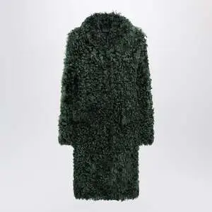Prada Emerald Fur Coat - Green