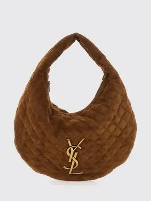 Saint Laurent Quilted Shoulder Bag - Brown