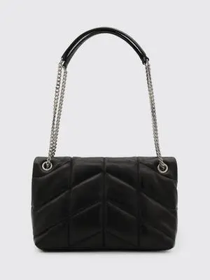 Saint Laurent Quilted Leather Shoulder Bag - Black