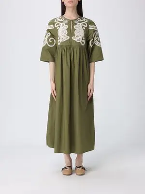 Max Mara Embroidered Cotton Dress