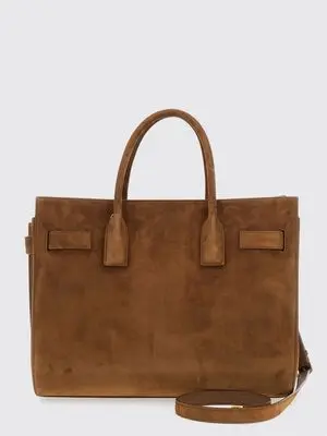 Saint Laurent Calfskin Handbag - Brown