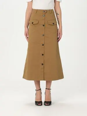 Saint Laurent Midi Skirt - Cream
