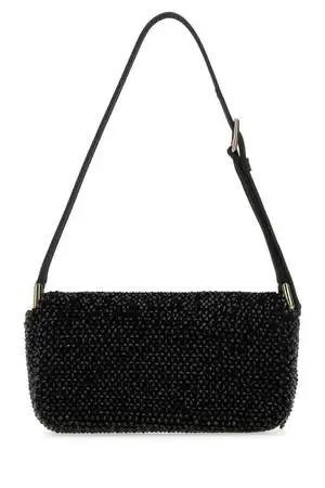 JIMMY CHOO Satin Mini Avenue Shoulder Bag